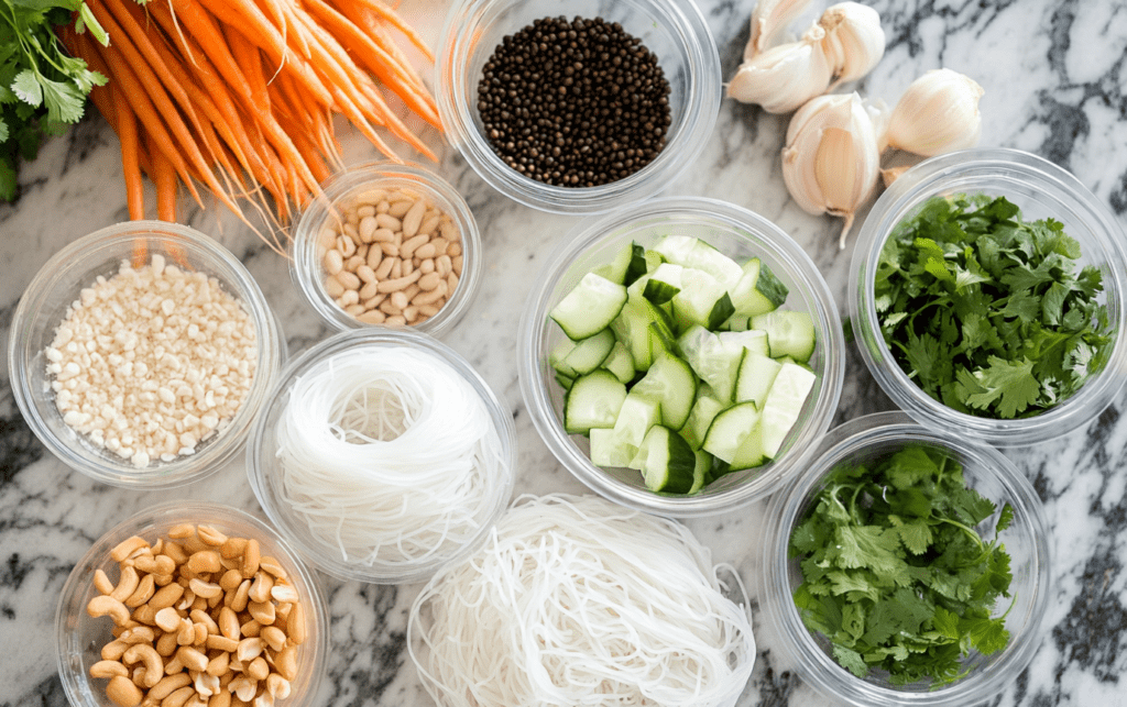 Bean Thread Noodles with Pickled Vegetables - SoyRice Kitchen
