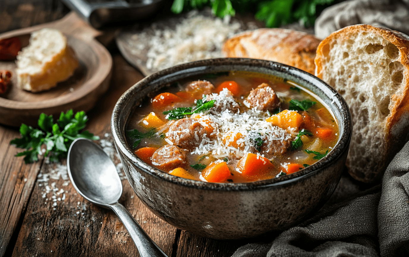 Best Hearty Italian Sausage Soup - SoyRice Kitchen