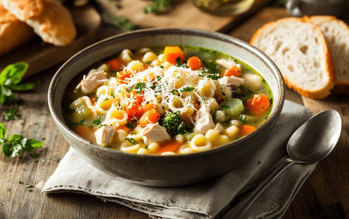 Italian Chicken Soup - SoyRice Kitchen