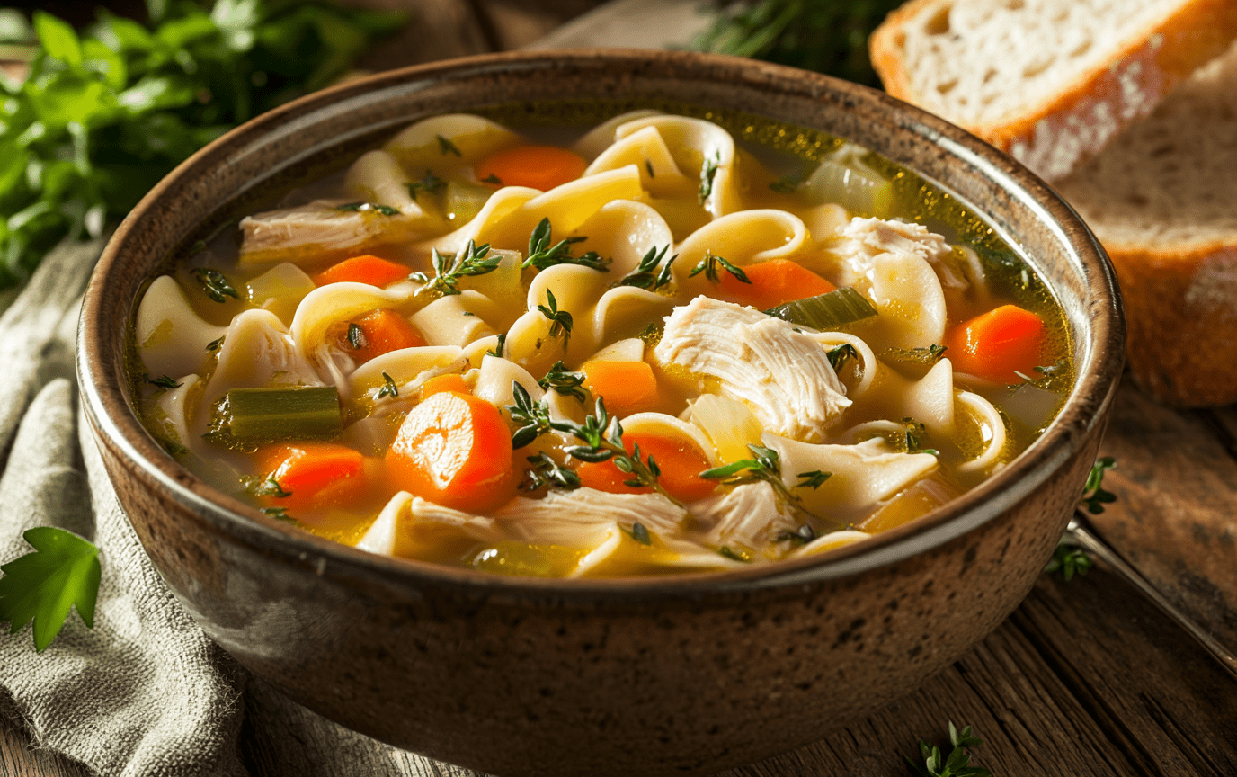 Chicken Noodle Soup - SoyRice Kitchen