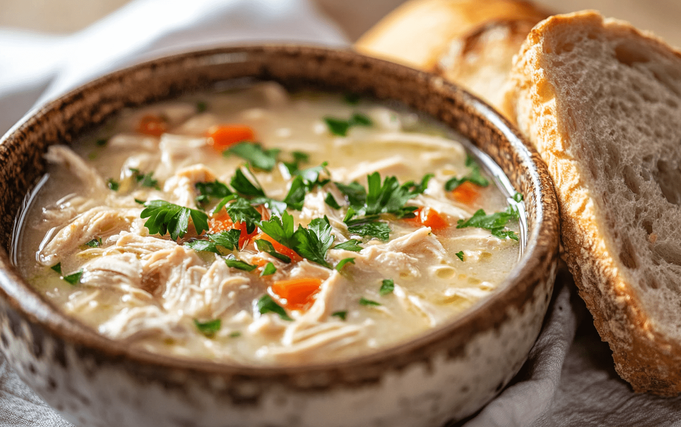 Greek Lemon Chicken Soup - SoyRice Kitchen