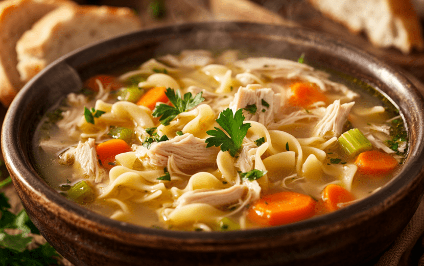 Classic Chicken Noodle Soup - SoyRice Kitchen