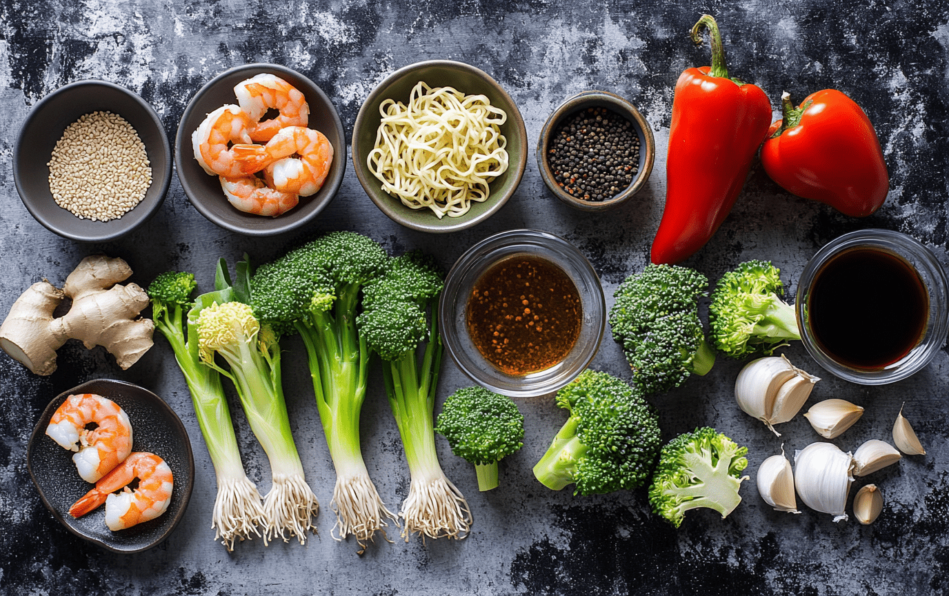 Spicy Shrimp Noodle Bowl - SoyRice Kitchen