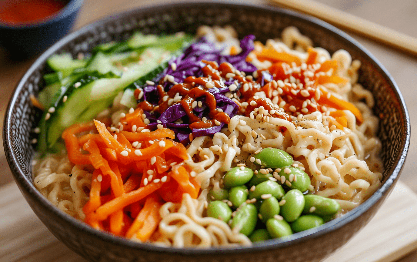 Spicy Tahini Ramen - SoyRice Kitchen
