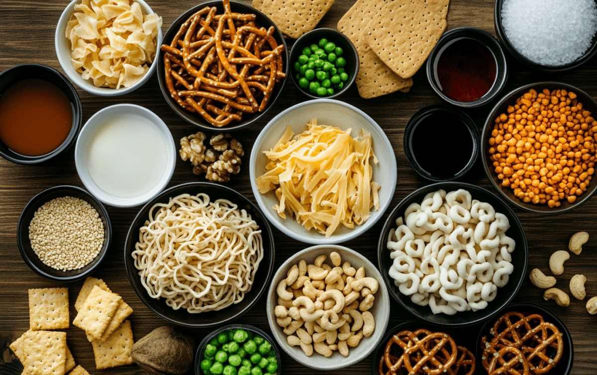Savory Ramen Snack Mix - SoyRice Kitchen
