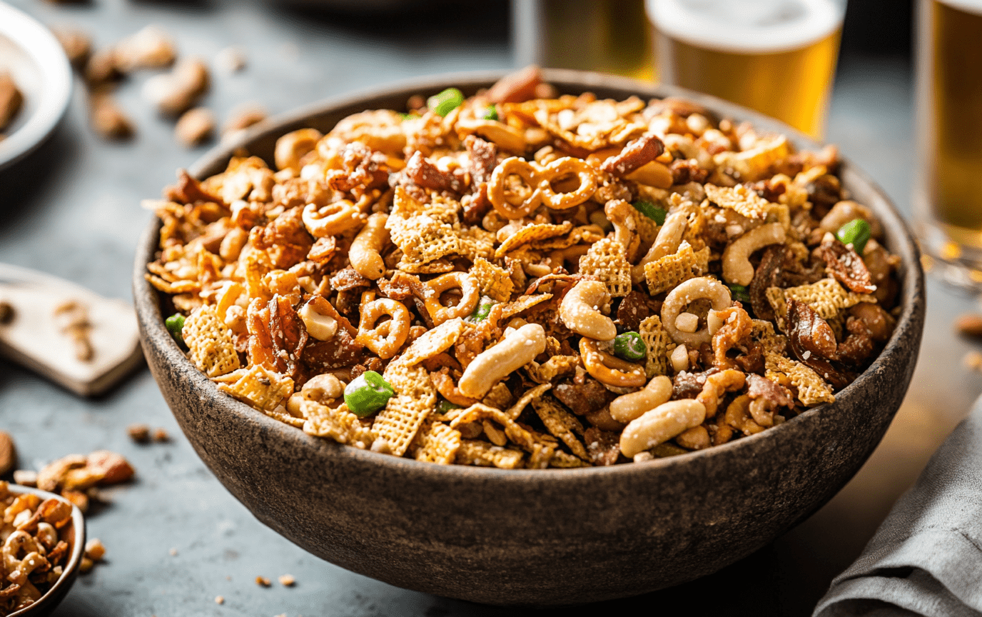 Savory Ramen Snack Mix - SoyRice Kitchen