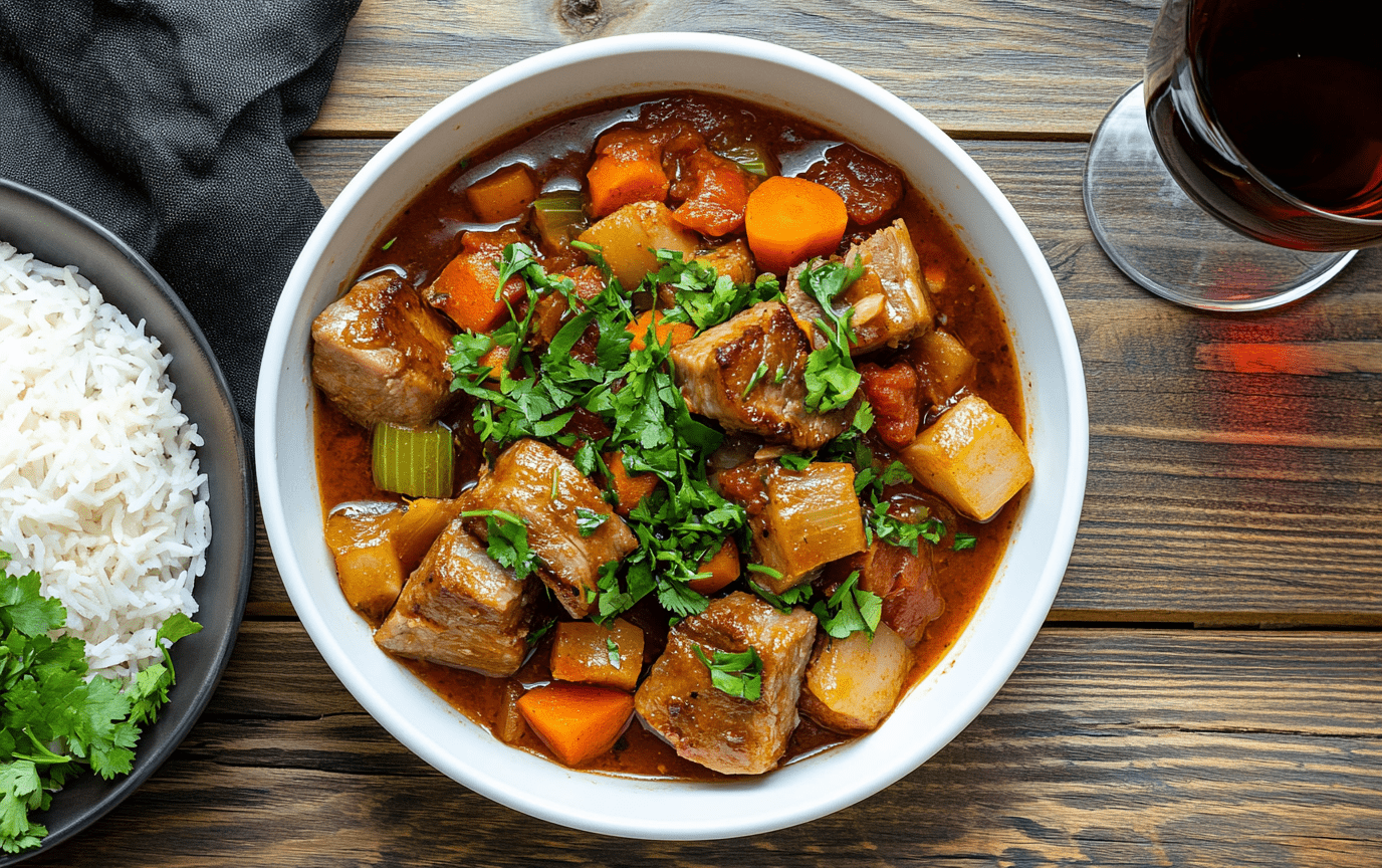 Pork Stew with Vegetables - SoyRice Kitchen