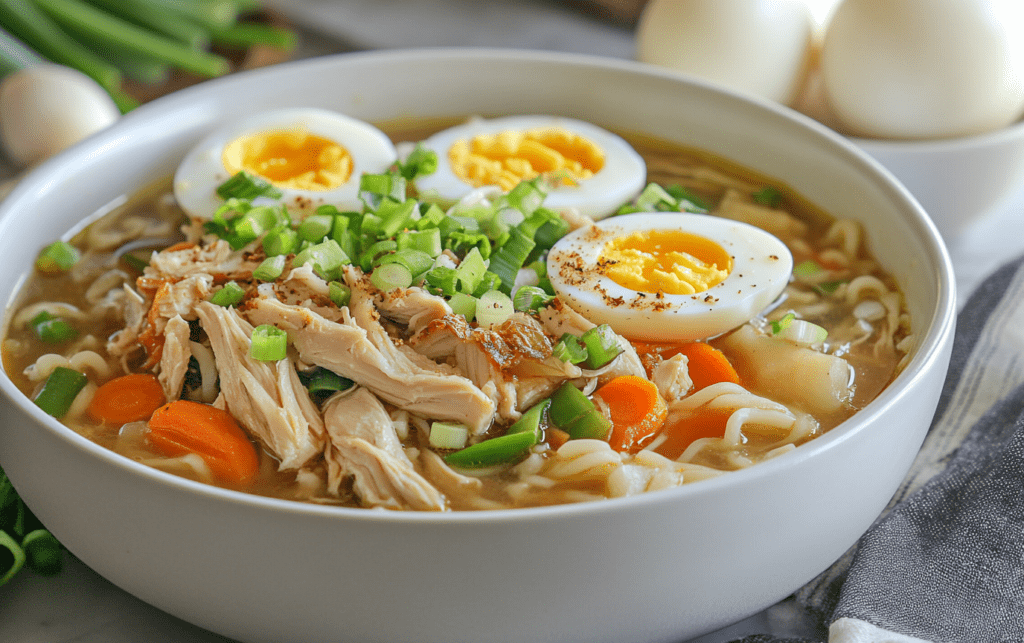 Filipino Chicken Noodle Soup - SoyRice Kitchen