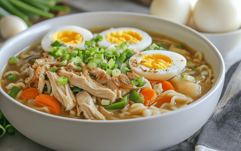 Filipino Chicken Noodle Soup - SoyRice Kitchen