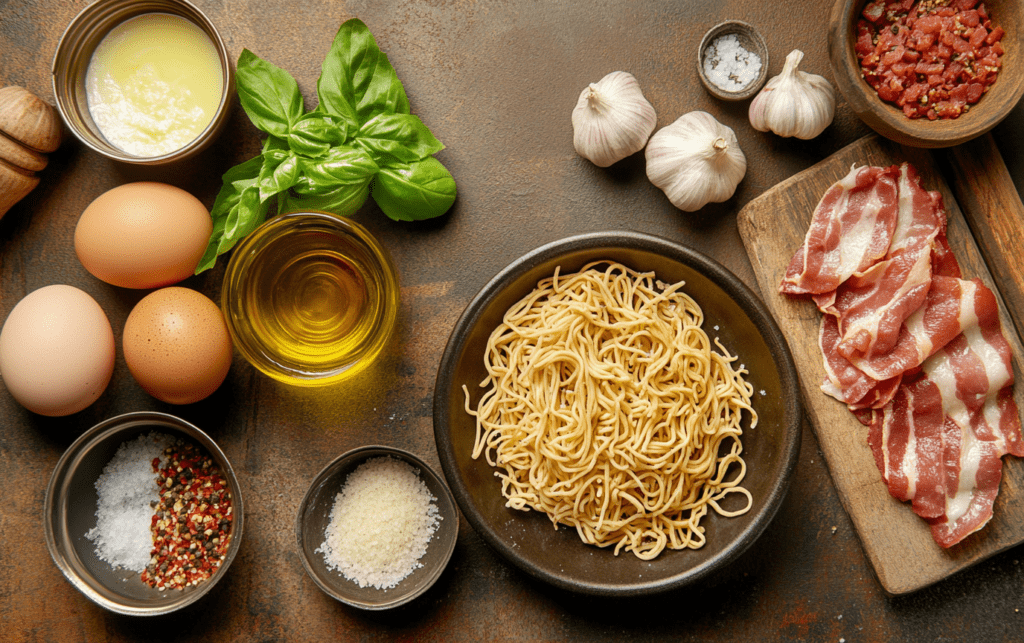 Quick Ramen Carbonara - SoyRice Kitchen