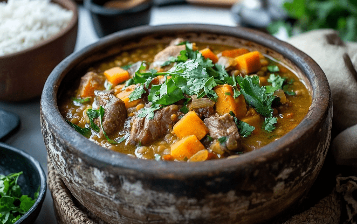 Pork and Pigeon Pea Stew - SoyRice Kitchen