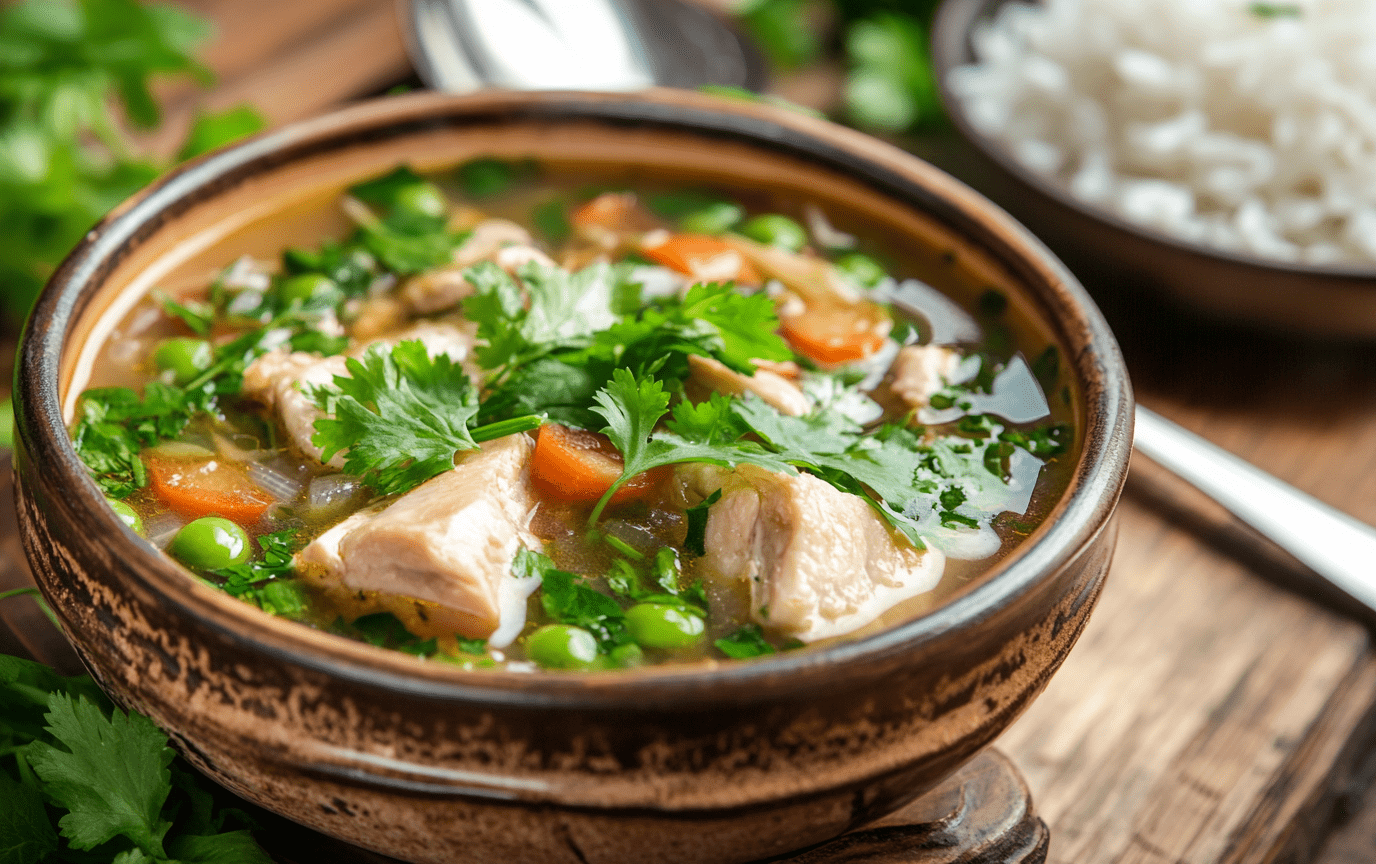 Perfect Chicken with Banana Core and Pigeon Peas - SoyRice Kitchen