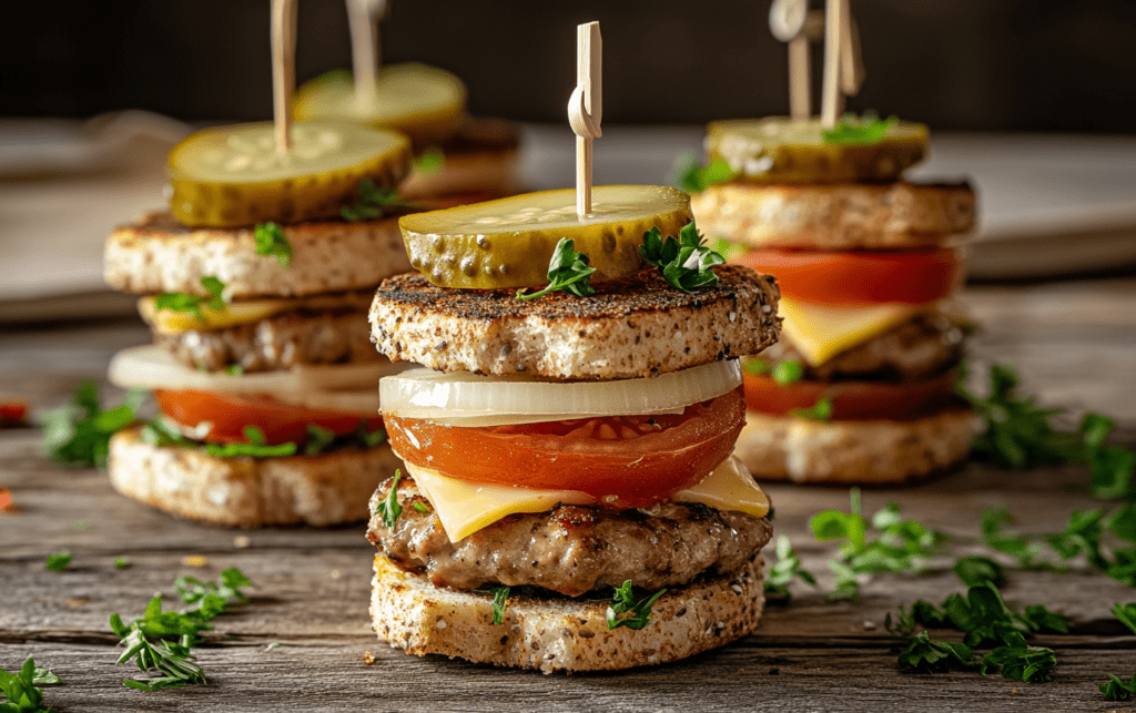 Microwave Mini Turkey Stacks - SoyRice Kitchen