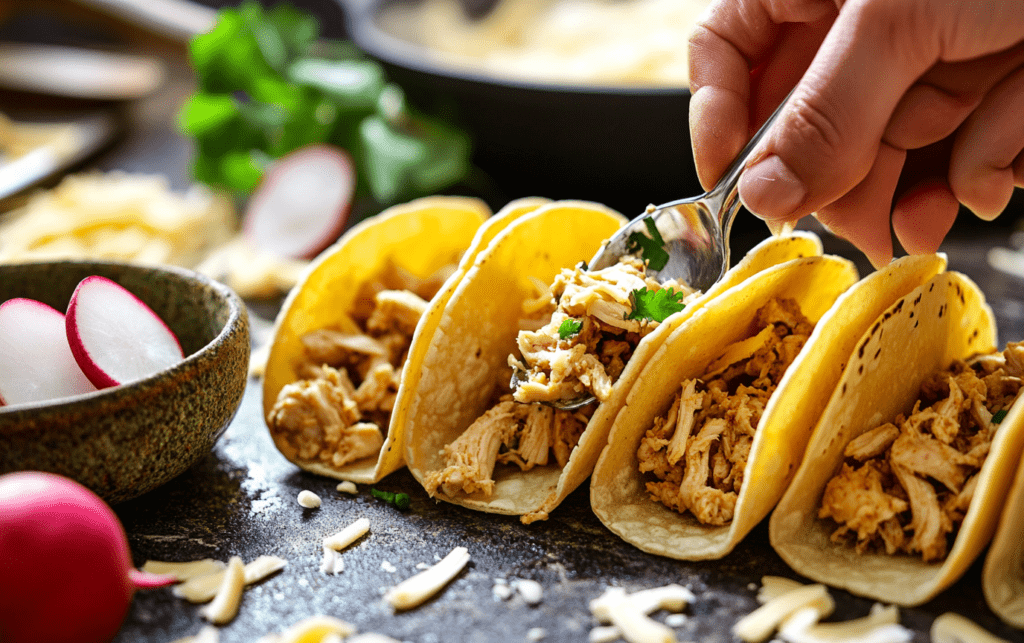 Spicy Chicken Tacos - SoyRice Kitchen