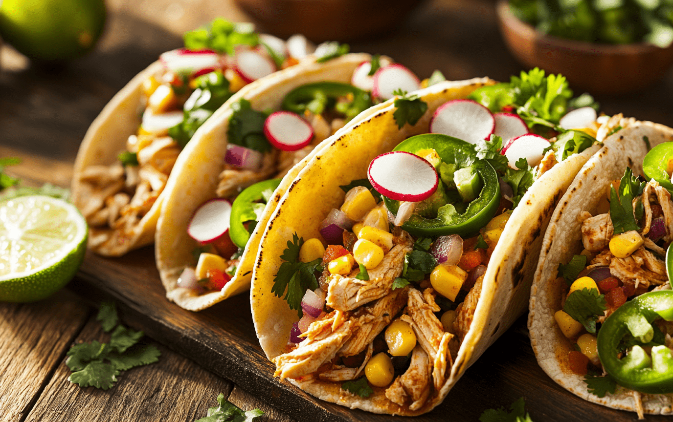 Spicy Chicken Tacos - SoyRice Kitchen