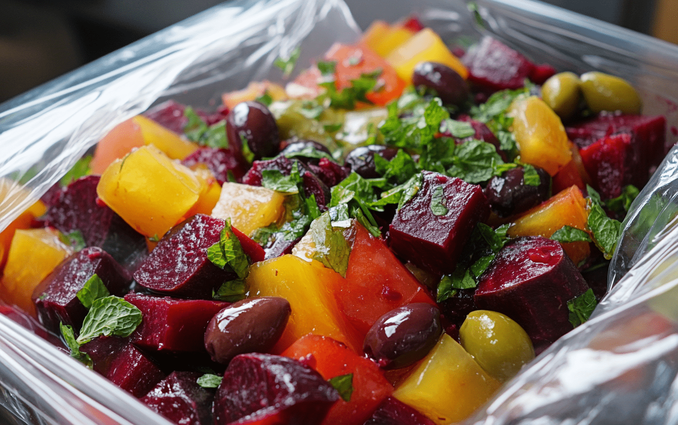 Mediterranean Beet Salad - SoyRice Kitchen