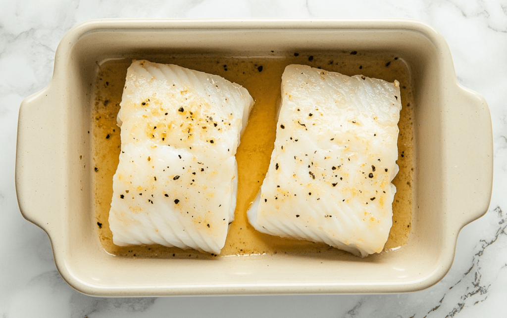Quick Microwave Cod - SoyRice Kitchen