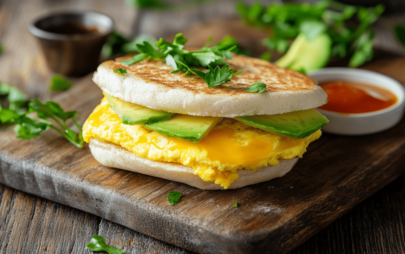#1 Quick Microwave Egg Sandwich - SoyRice Kitchen