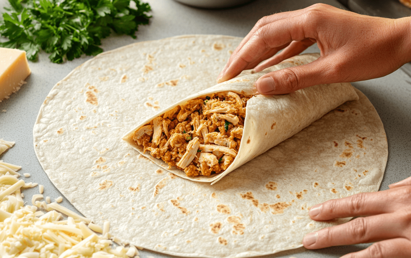 Crispy BBQ Chicken Wraps - SoyRice Kitchen