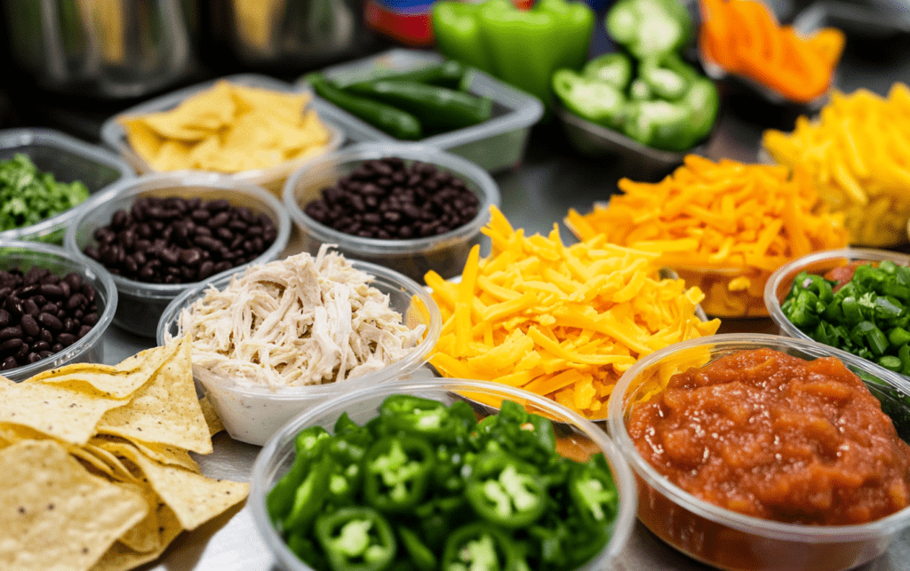 BBQ Chicken Nachos - SoyRice Kitchen