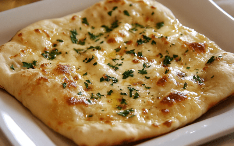 Best Cheesy Garlic Flatbread - SoyRice Kitchen