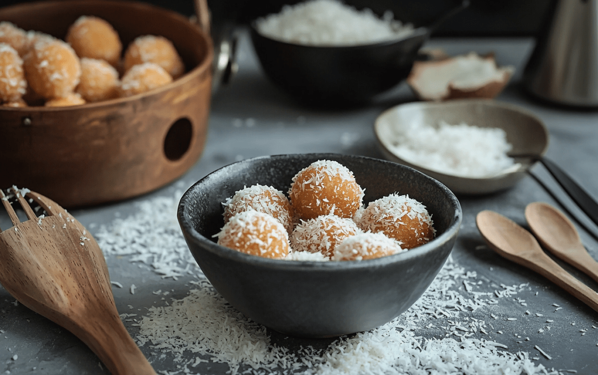 Crispy Coconut Rice Balls - SoyRice Kitchen