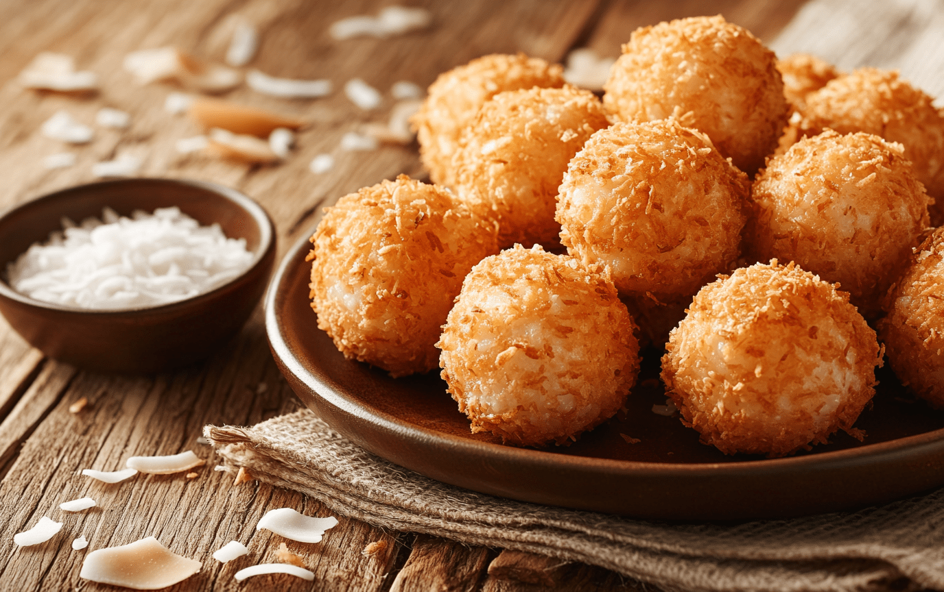 Coconut Rice Crispy Balls