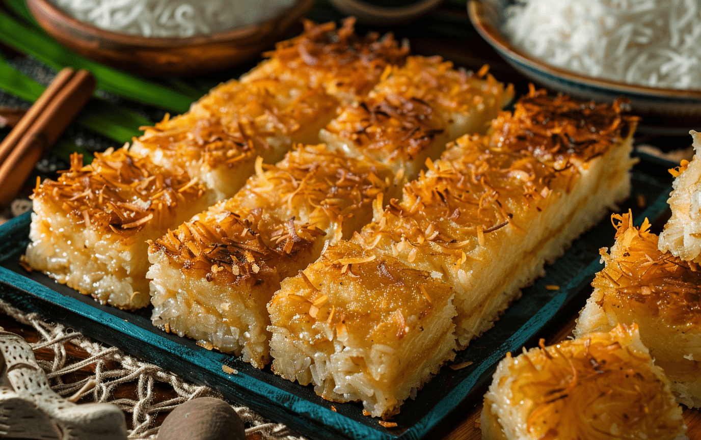 Chewy Coconut Rice Cake - SoyRice Kitchen