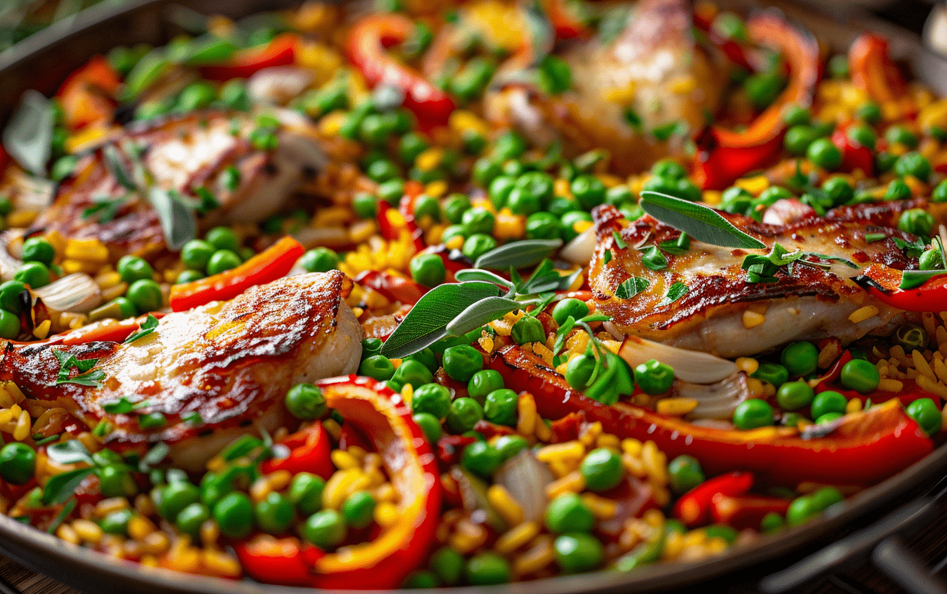 Perfect Chicken and Pork Paella - SoyRice Kitchen