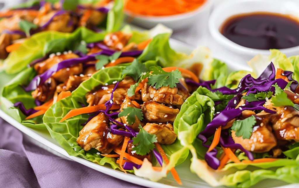 Chicken Lettuce Wraps - SoyRice Kitchen