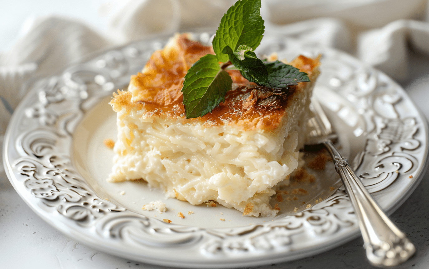 Classic Sweet Noodle Pudding - SoyRice Kitchen