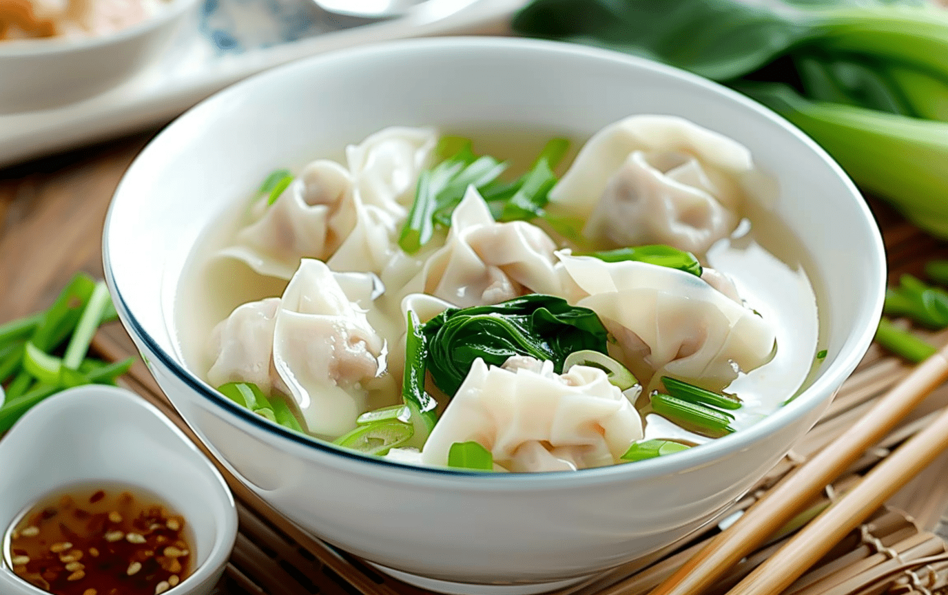 Easy and Classic Wonton Soup - SoyRice Kitchen