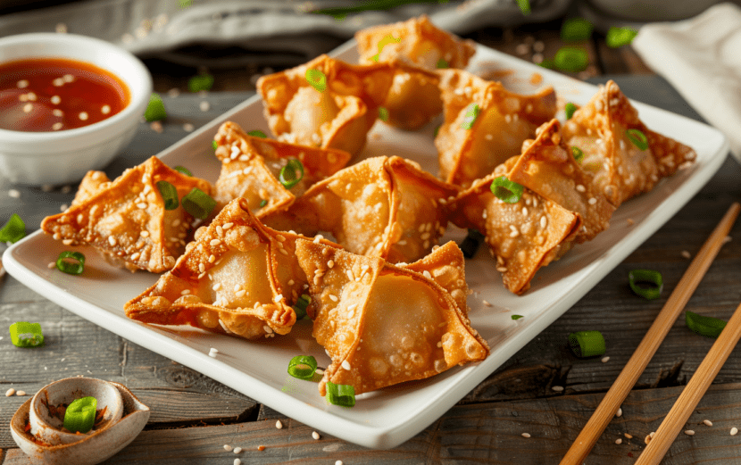 Easy and Crispy Pork Fried Wontons - SoyRice Kitchen