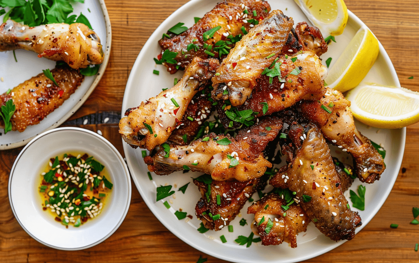 Delicious Salted Chicken Wings - SoyRice Kitchen