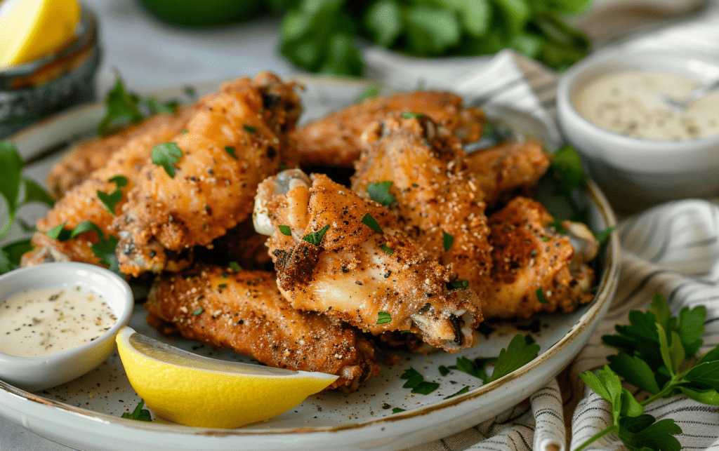Savory Broiled Chicken Wings - SoyRice Kitchen