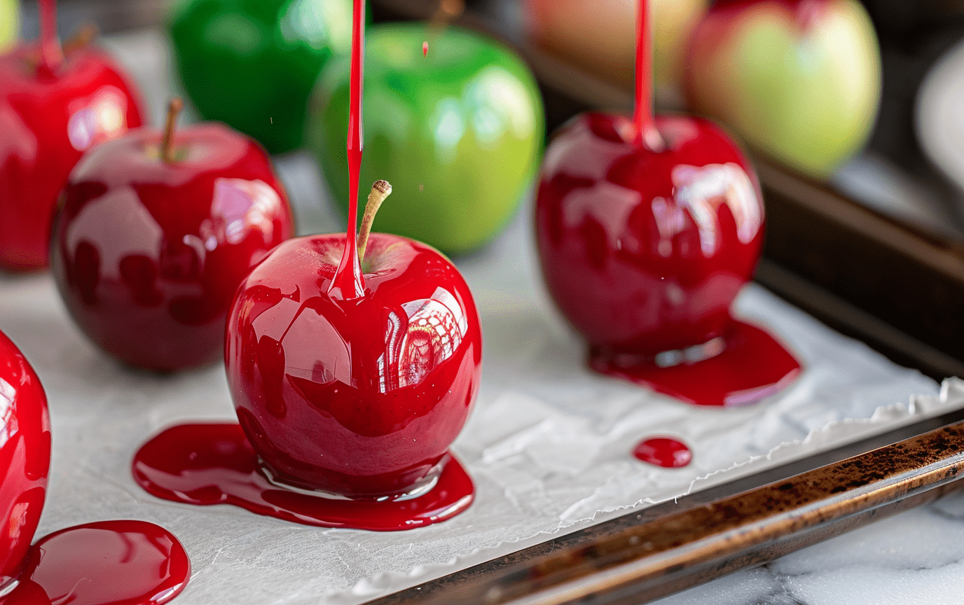 Japanese Festival Candy Apples - SoyRice Kitchen
