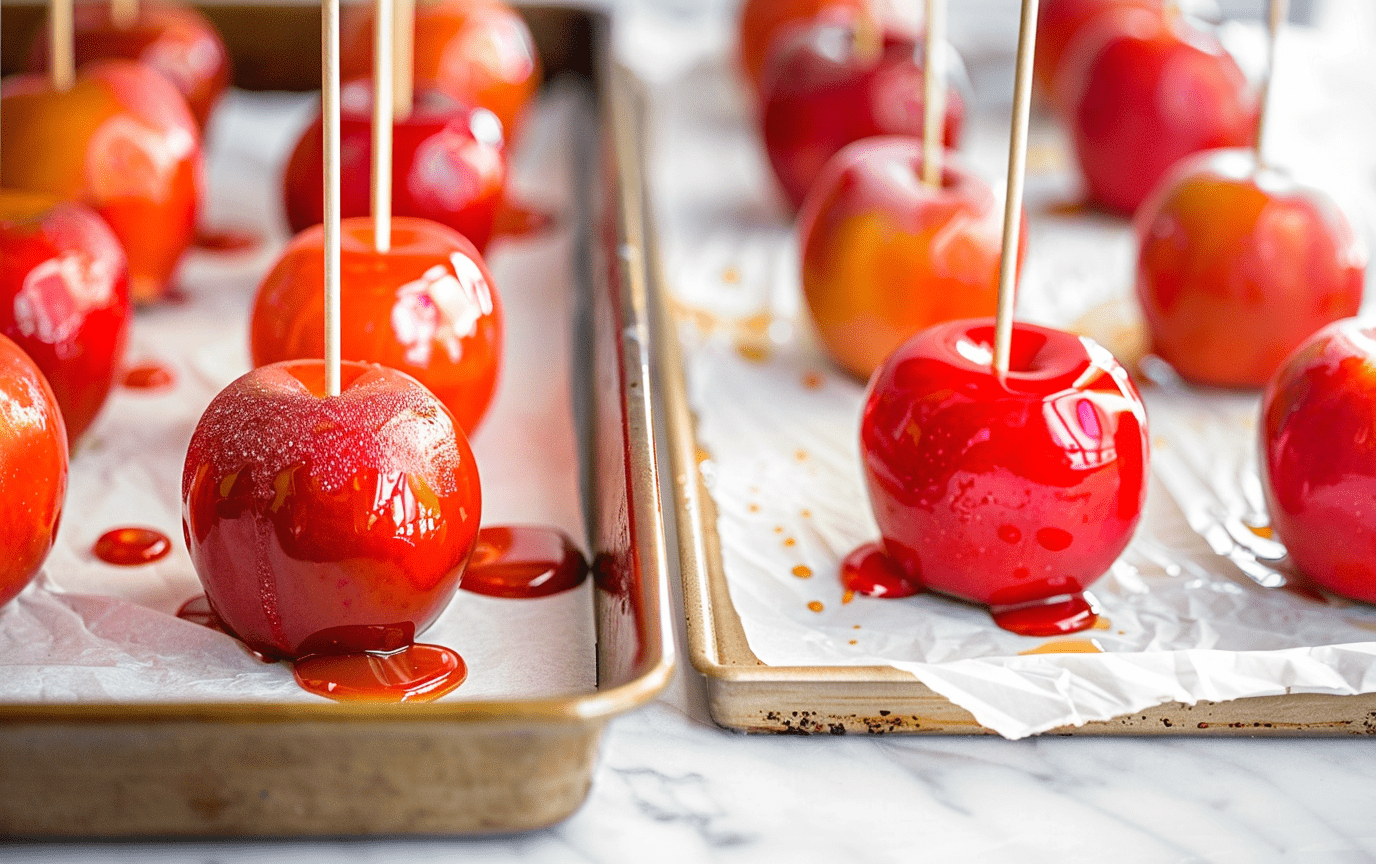 Japanese Festival Candy Apples - SoyRice Kitchen