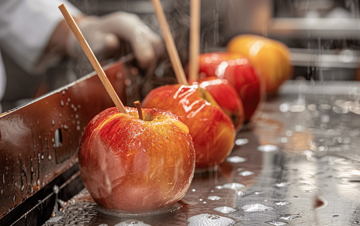 Japanese Festival Candy Apples - SoyRice Kitchen