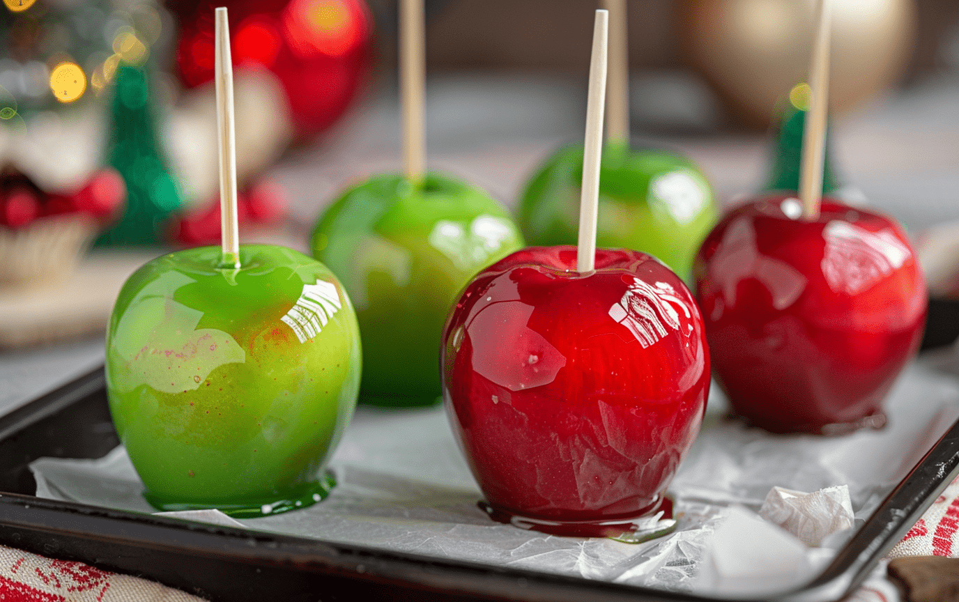 Japanese Festival Candy Apples - SoyRice Kitchen