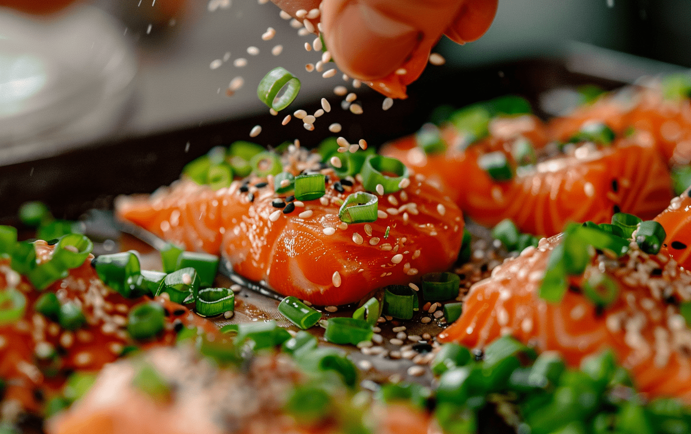 Healthy Torched Salmon Sushi - SoyRice Kitchen