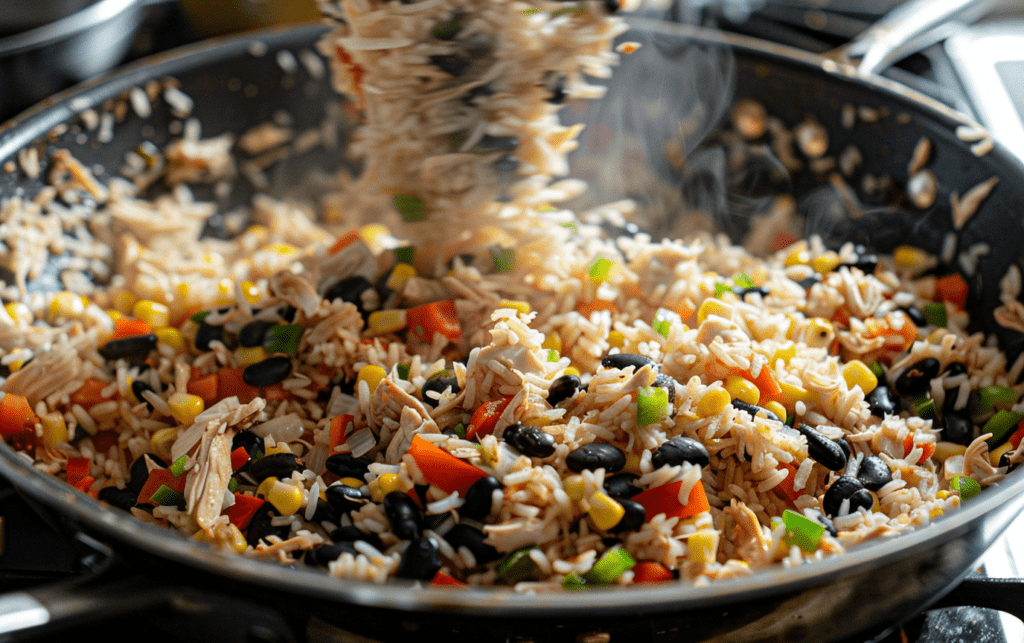 Quick Mexican Rice Stir-Fry - SoyRice Kitchen
