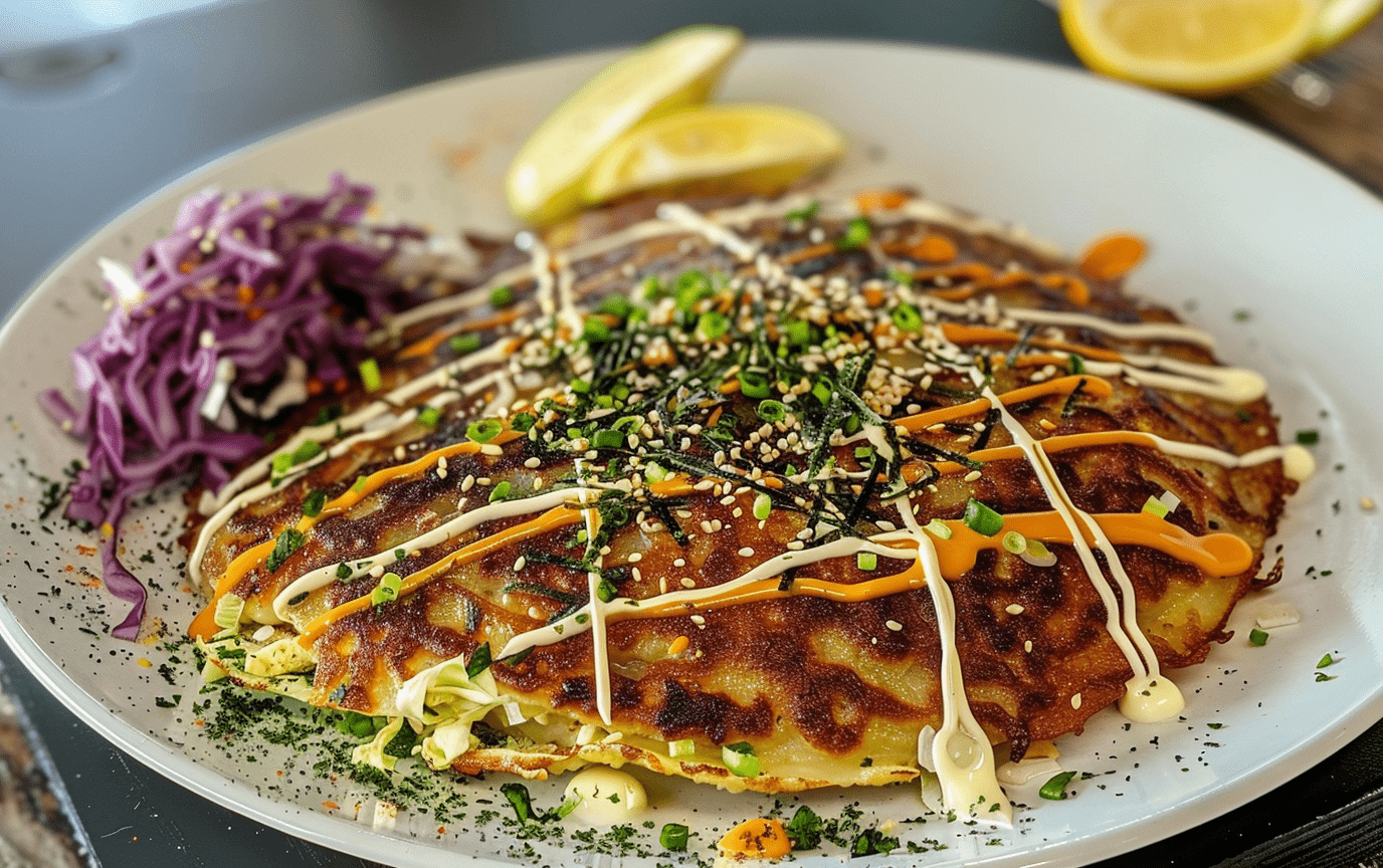 Okonomiyaki with Corn and Cabbage: #1 Best Japanese Pancake Recipe ...