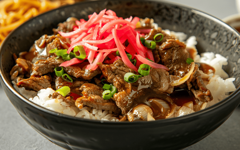 Gyudon Beef Recipe (Japanese Rice Bowl) - #1 Best Japanese Fast Food - SoyRice Kitchen
