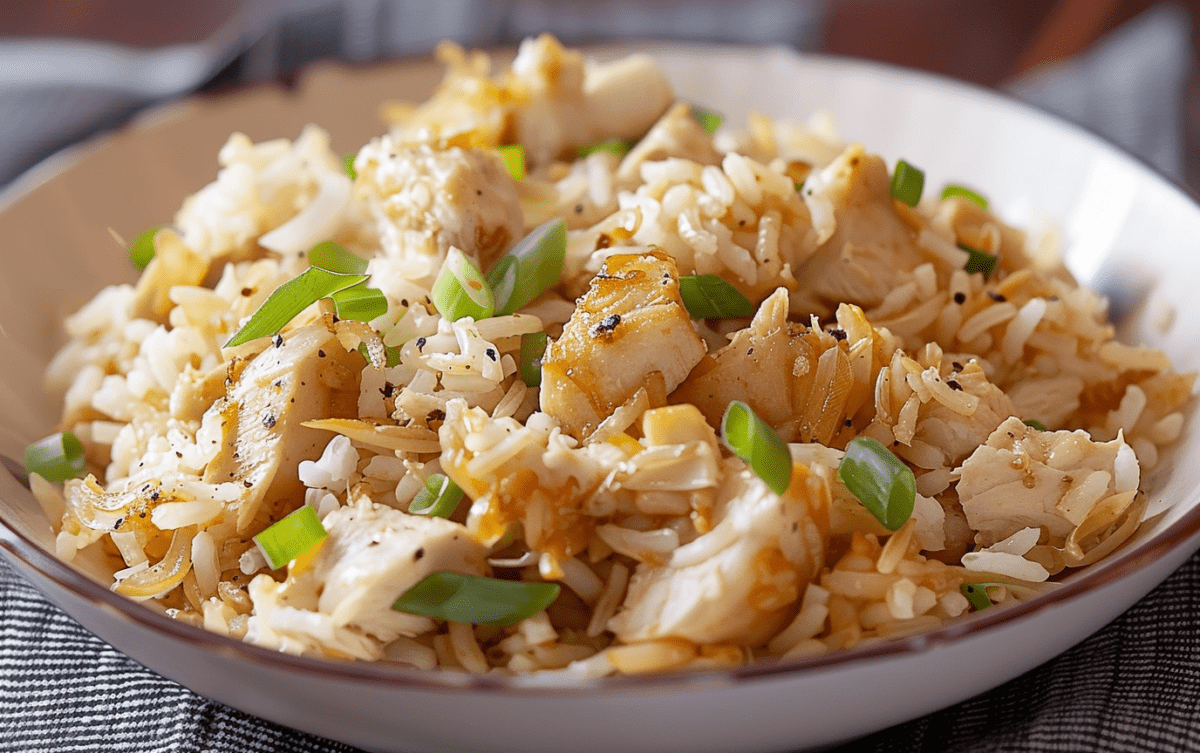 Simple Chicken Fried Rice - SoyRice Kitchen