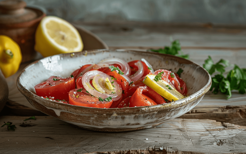 Kachumbari - Simple East African Tomato and Onion Salad - SoyRice Kitchen