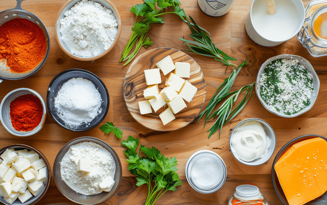 Cheesy Garlic Herb Biscuits - SoyRice Kitchen