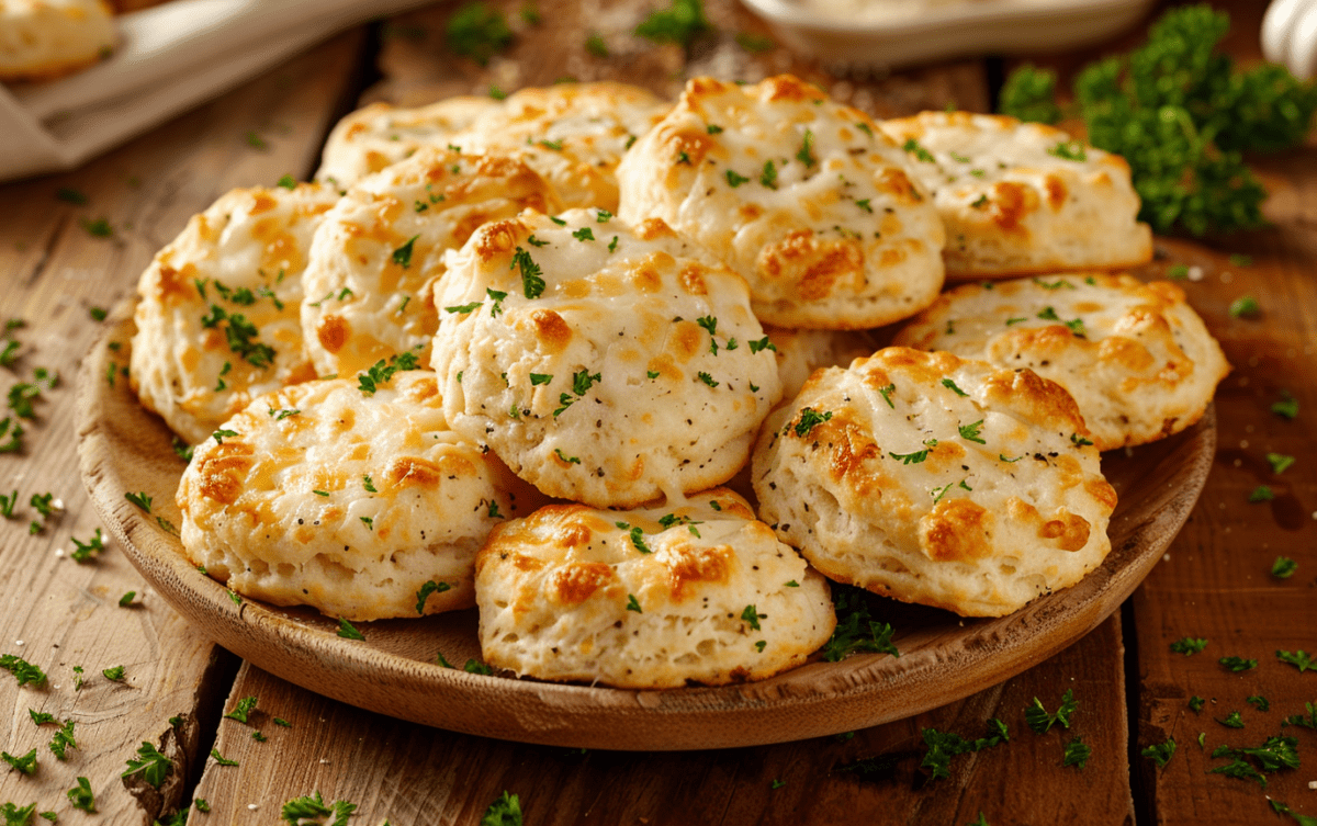 Cheesy Garlic Herb Biscuits - SoyRice Kitchen