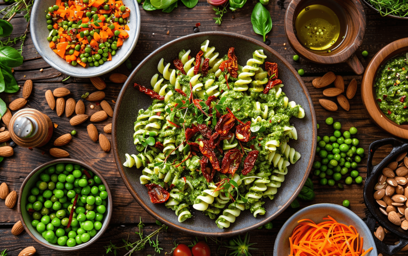 Cavatappi Pesto Salad Soyrice Kitchen