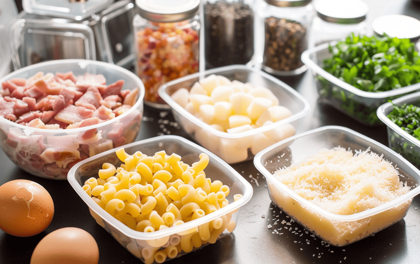 Cavatappi Carbonara - SoyRice Kitchen