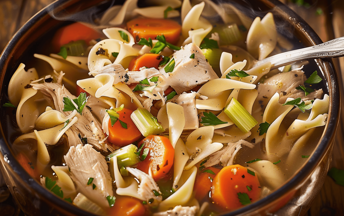 Hearty Turkey Noodle Soup - SoyRice Kitchen